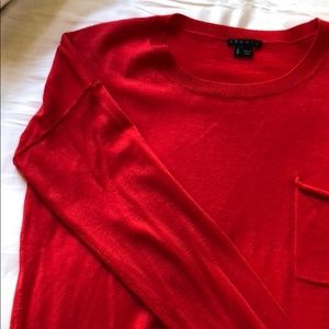 Theory | Sweaters | Theory Pocket Wool Sweater In Red | Poshmark